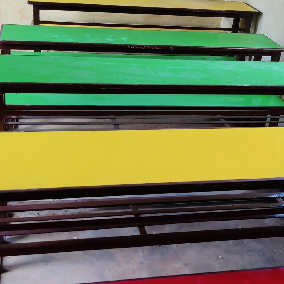 New Classroom Furniture in Benighat - HCC Nepal